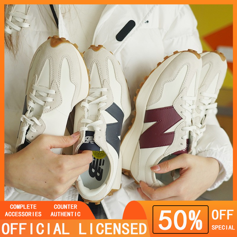 มีคุณภาพสูงNEW BALANCE NB 327 Unisex รองเท้าวิ่ง WS327KA - รับประกัน 5 ...