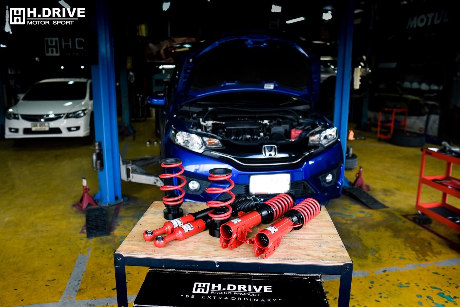 โช้ค สมรรถนะสูง H drive Eco spec ระบบ twintube โหลดได้ ทรงสวยไม่กระด้าง ...