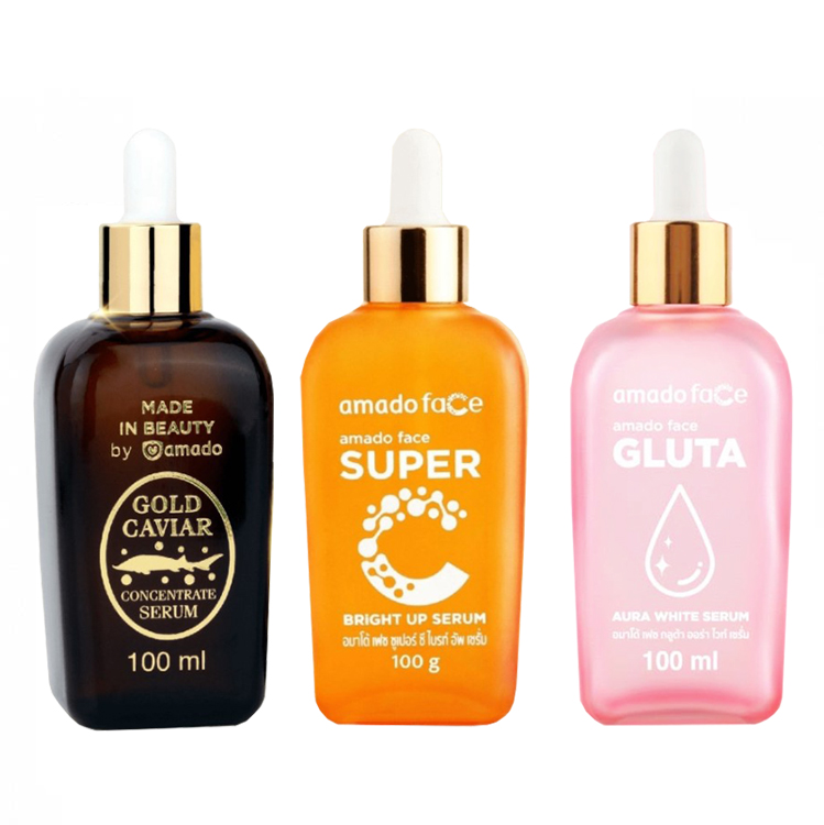 Amado Gold Caviar Concentrate Serum(100 ml.) Amado Face Super C Bright ...