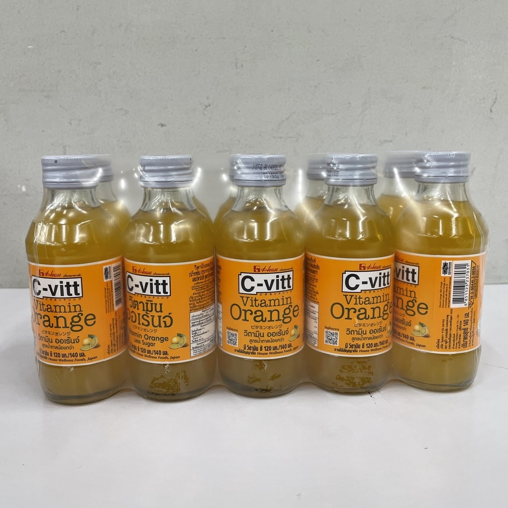 (แพ็ค 10) C-Vitt Vitamin Drink ซี-วิท วิตามิน เครื่องดื่มผสมวิตามิน 5 ...