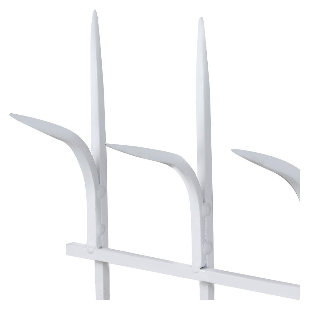 รั้วแหลมสำเร็จรูป SPIKE 0.6X1 ม. สีขาวSPIKED FENCE TOPPER SPIKE 1001 0 ...