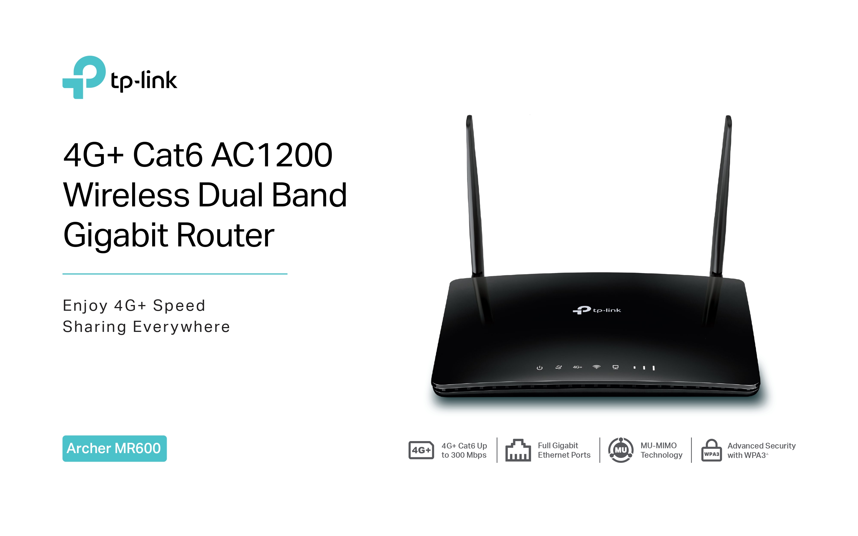 ประกัน 3ปี TP-Link Archer MR600 4G AC1200 Dual Band Gigabit Router เรา ...