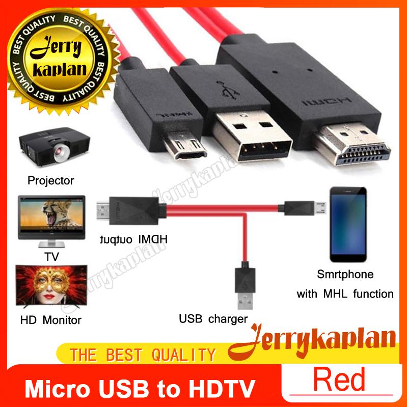 MHL USB to HDMI 1080P HD TV Cable Adapter for Galaxy S III /S4 /S5 ...