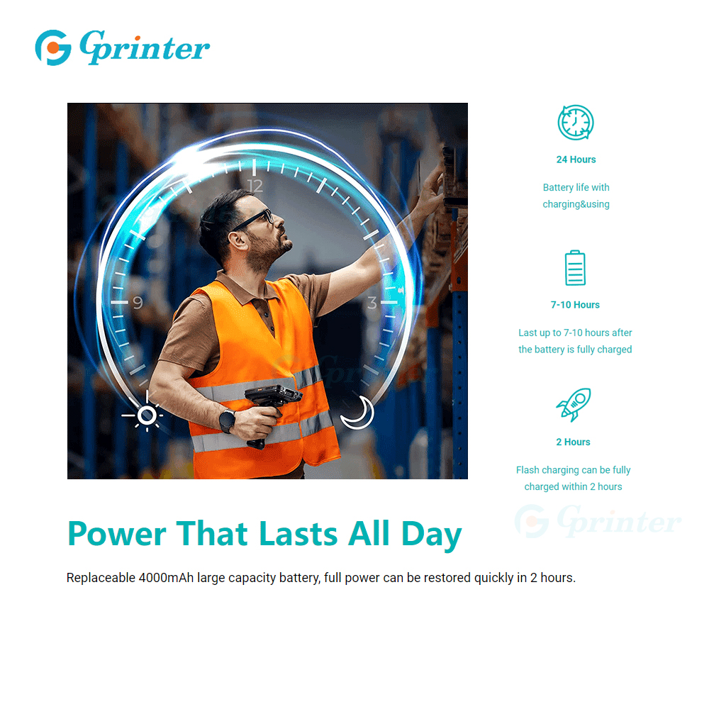 Gprinter PDA KR88 เครื่องนับสินค้าคงคลัง Android 5G สแกนบาร์โค้ด ตัวรวบรวมข้อมูล จอสัมผัส ไร้สาย ...