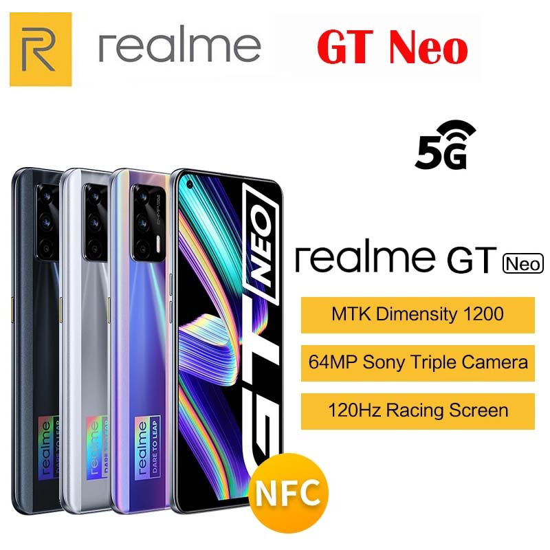 realme GT Neo 5G MTK Dimensity 1200 Smartphone 120Hz Super AMOLED ...