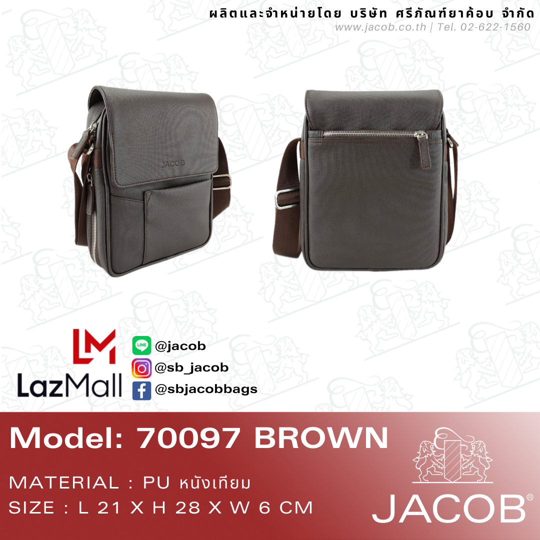 JACOB กระเป๋าสะพายชาย 70097 | Lazada.co.th