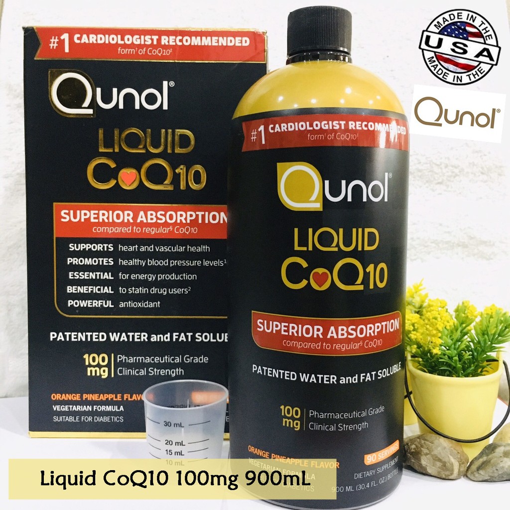 Qunol Liquid CoQ10 100 mg 30.4 Ounces 900ml - chocolate import store ...