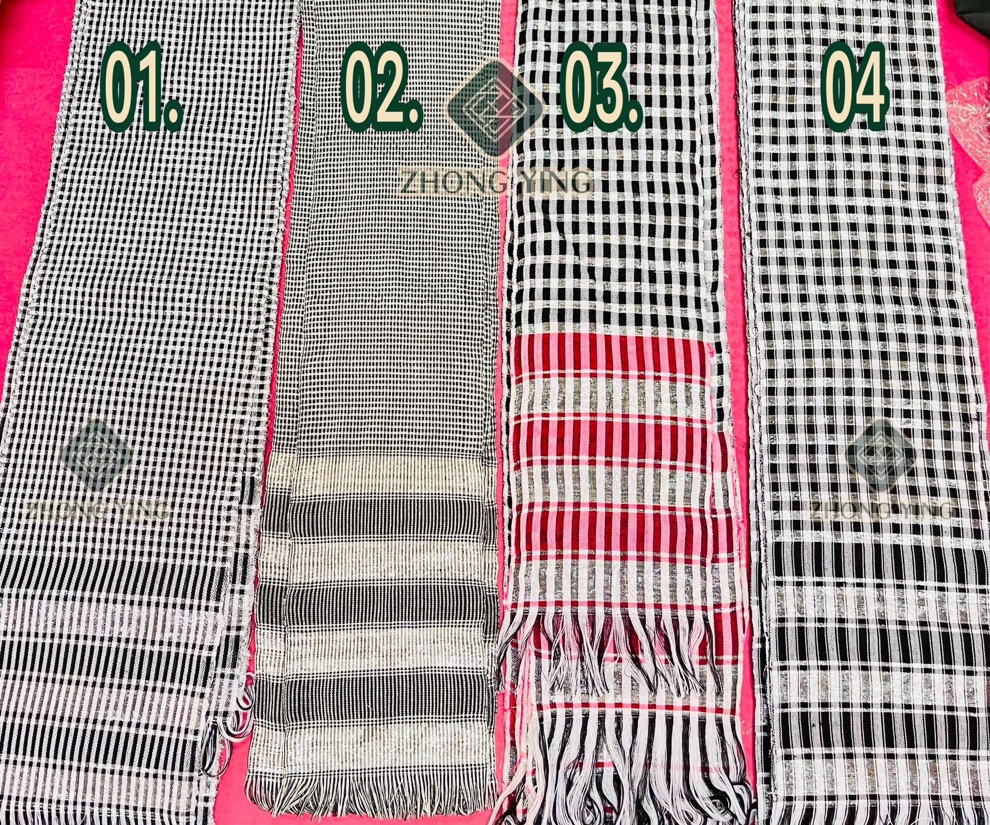 Siv ceeb hmoob ci ผ้าทอชนเผ่า สะท้อนดิ้น ยาว47นิ้ว หน้ากว้าง 5.5นิ้ว ...