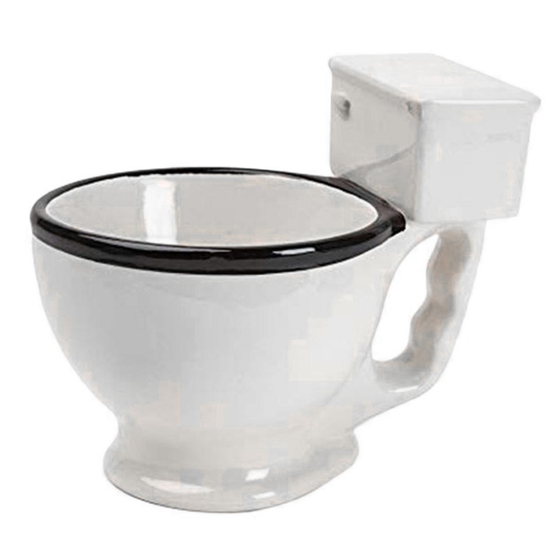 Novelty Toilet Ceramic Mug with Handle 300Ml Coffee Tea Milk Ice Cream ...