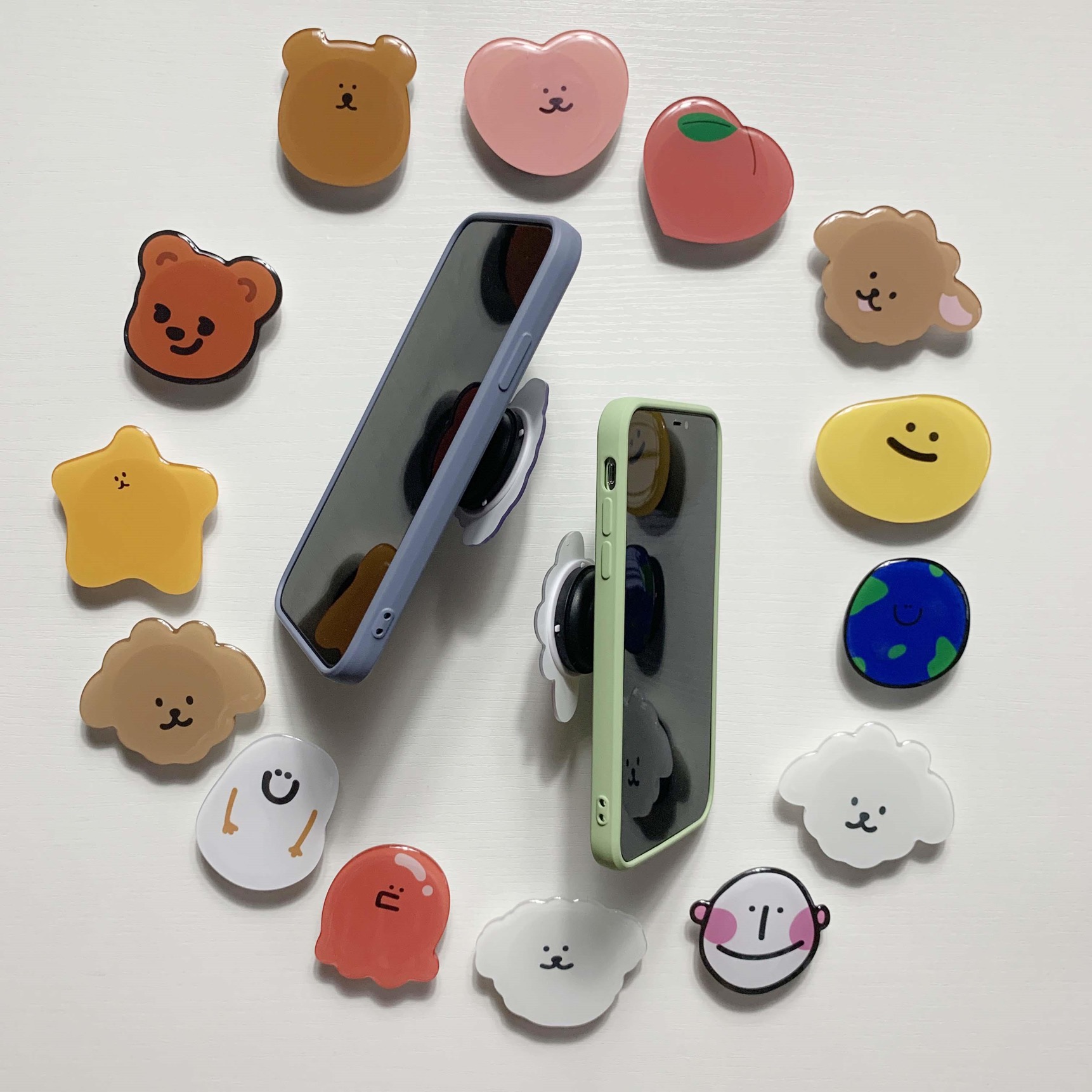 พร้อมส่งจากไทย กริ๊ปต็อก ลายการ์ตูน Giptok griptok popsocket กริ๊บต๊อก ที่ติดหลังมือถือ ตัวป๊อป ...