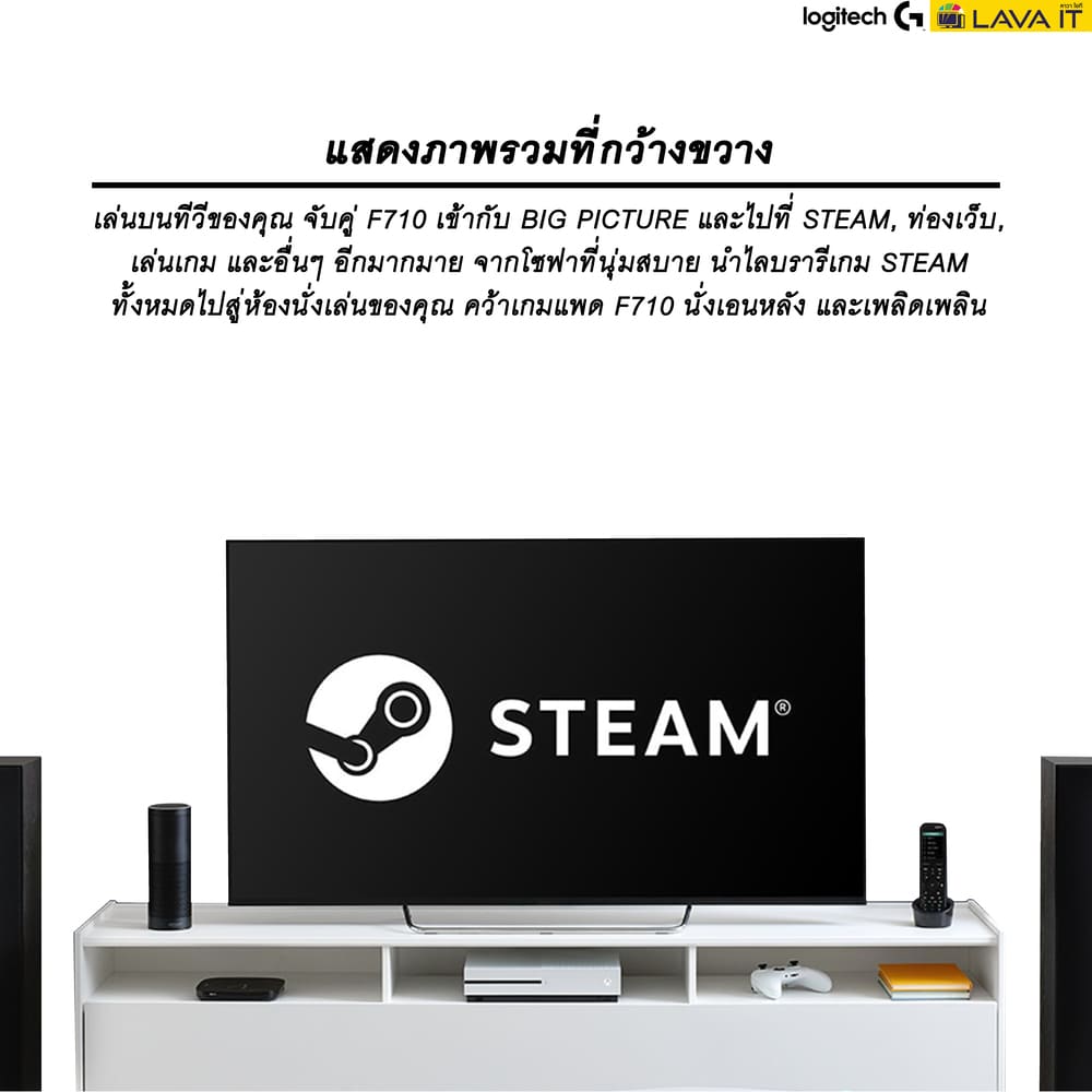 Logitech F710 Wireless Gamepad จอยสติ๊กเล่นเกมแบบไร้สาย ออกแบบกระขับมือ ...