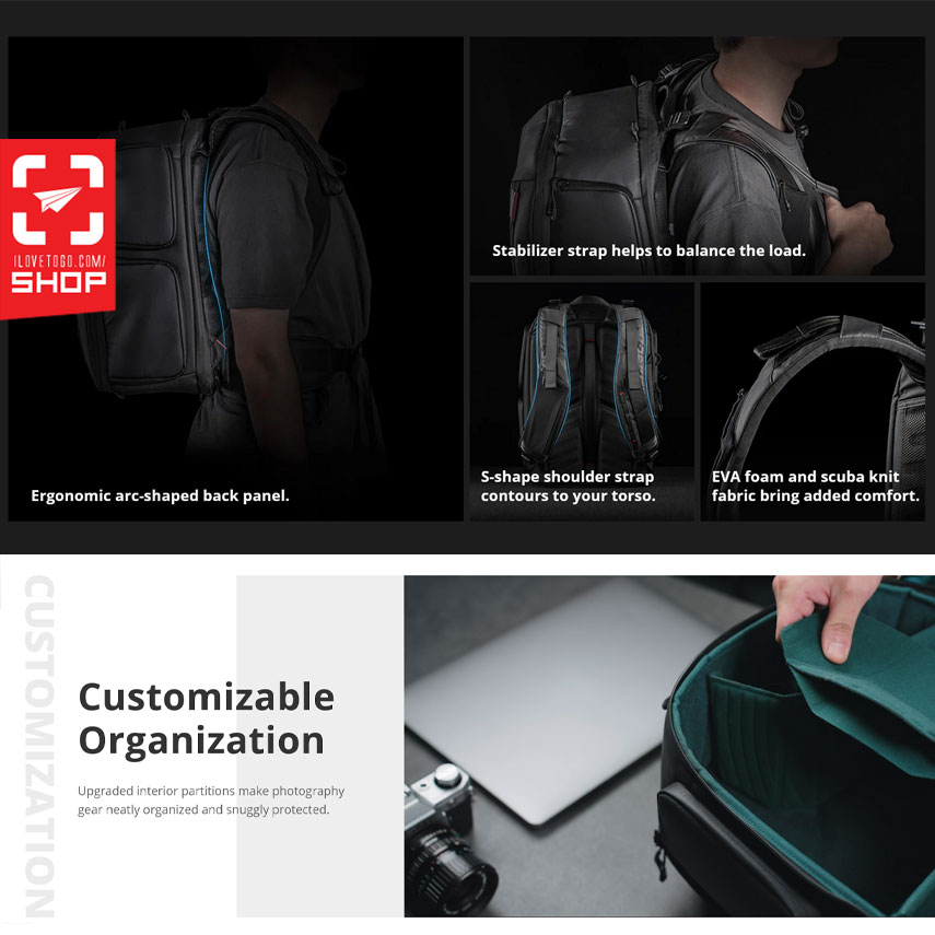 กระเป๋ากล้อง PGYTech - OneMo 2 Backpack 35L - iLoveToGo - ThaiPick