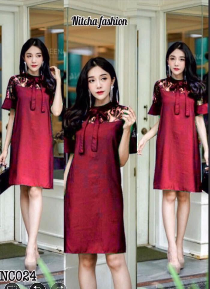 Dress for girls size plump and girls size normal model NF024 - Fashion ...