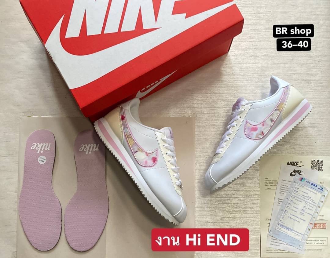 ลดราคากระหน่ำ รองเท้าN Cortez Basic Size.36-40 **ขาว** รองเท้าผ้าใบ ...