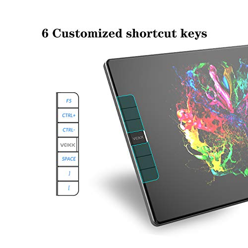 VEIKK VK1200จอภาพ Full-ลามิเนตวาดภาพกราฟิกจอแท็บเลตพร้อมฟังก์ชันการลาด ...