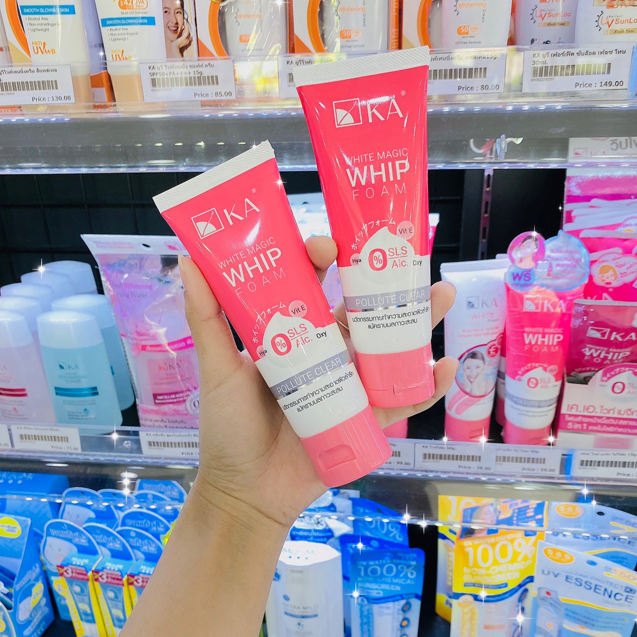 KA WHITE MAGIC WHIP FOAM.เคเอ ไวท์ เมจิก วิปโฟม 1 ชิ้น (มีให้เลือก 2 ...