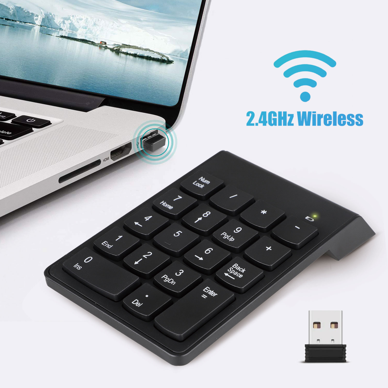 2.4G Wireless USB Numeric Mini Number Pad Keyboard - Pp Computer Shop - ThaiPick