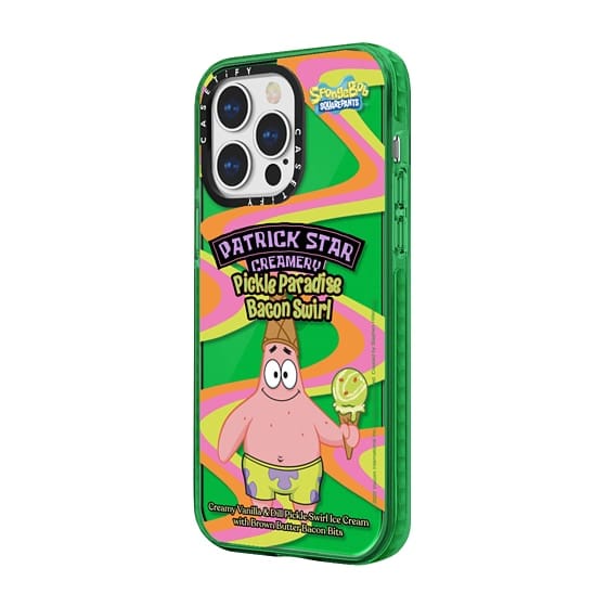 Patrick Pickle Paradise Ice Cream Case 13 Pro Max Impact Case สี: Green ...
