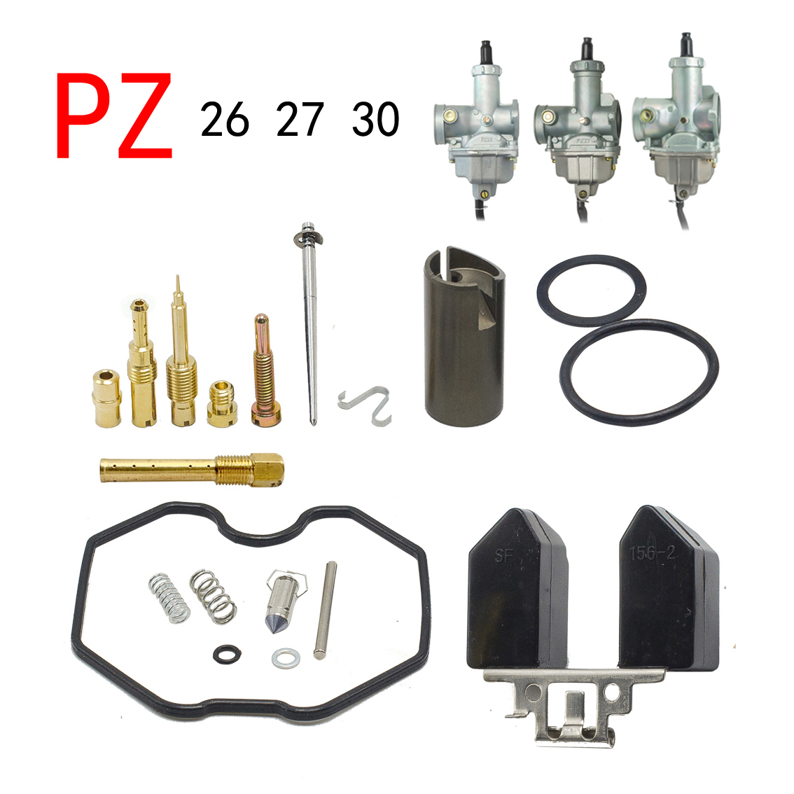 PZ26 PZ27 PZ30 ชุดซ่อมคาร์บูเรเตอร์ Carb สำหรับ Keihin Honda CG125 CG150 CG175 CG250 - Maicorong ...