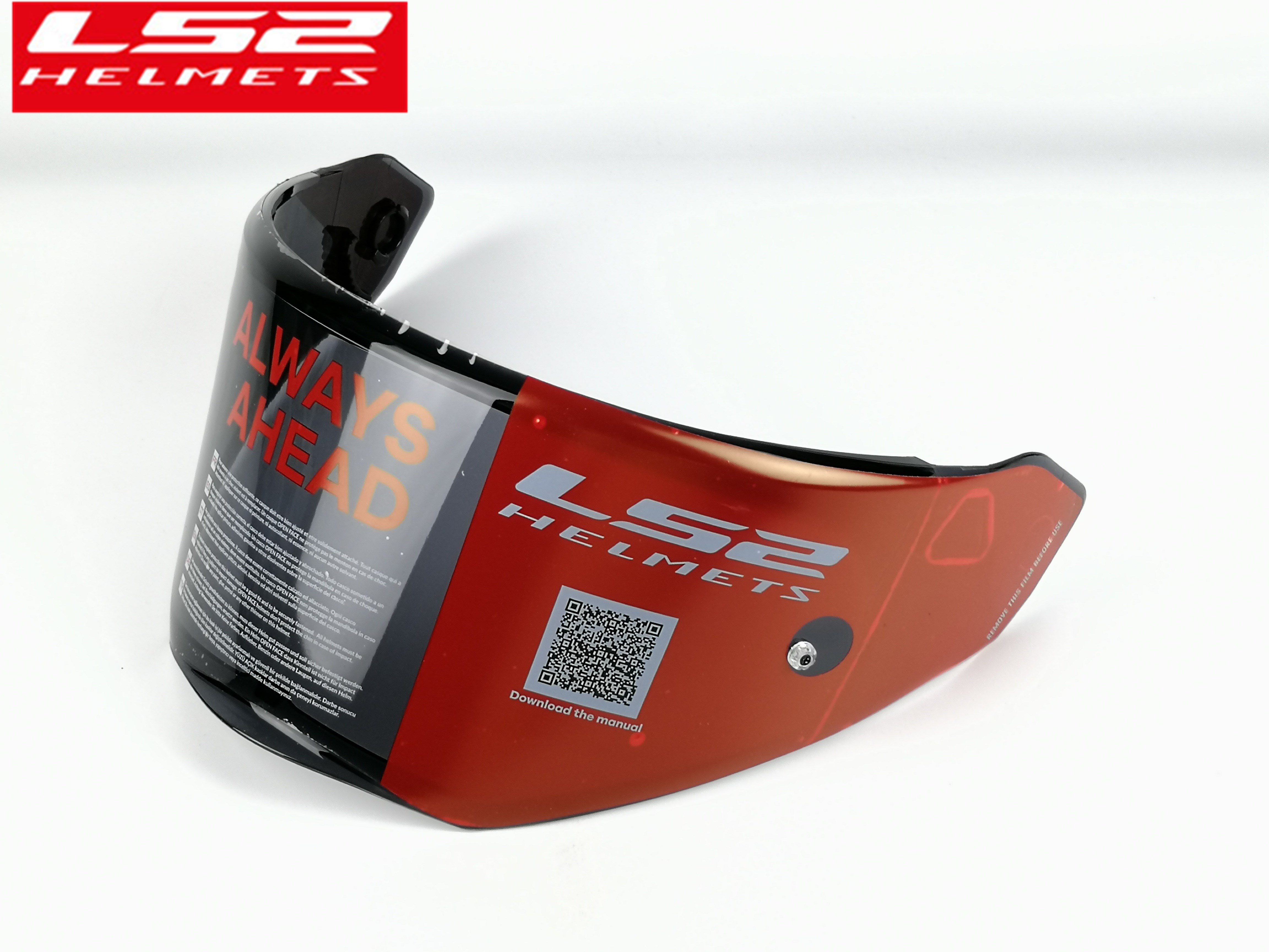 Original LS2 FF324 Helmet visor Glass replacement With anti-fogf patch ...