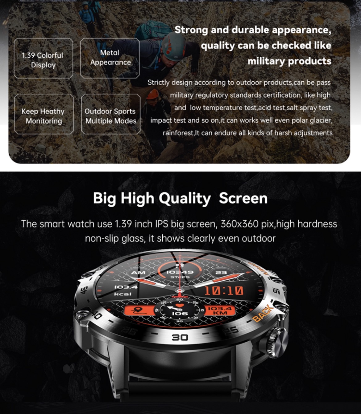 นาฬิกาอัจฉริยะ Kawa K52 Smart watch วัดอัตราการเต้นหัวใจ กันน้ำ วัดแคล ...