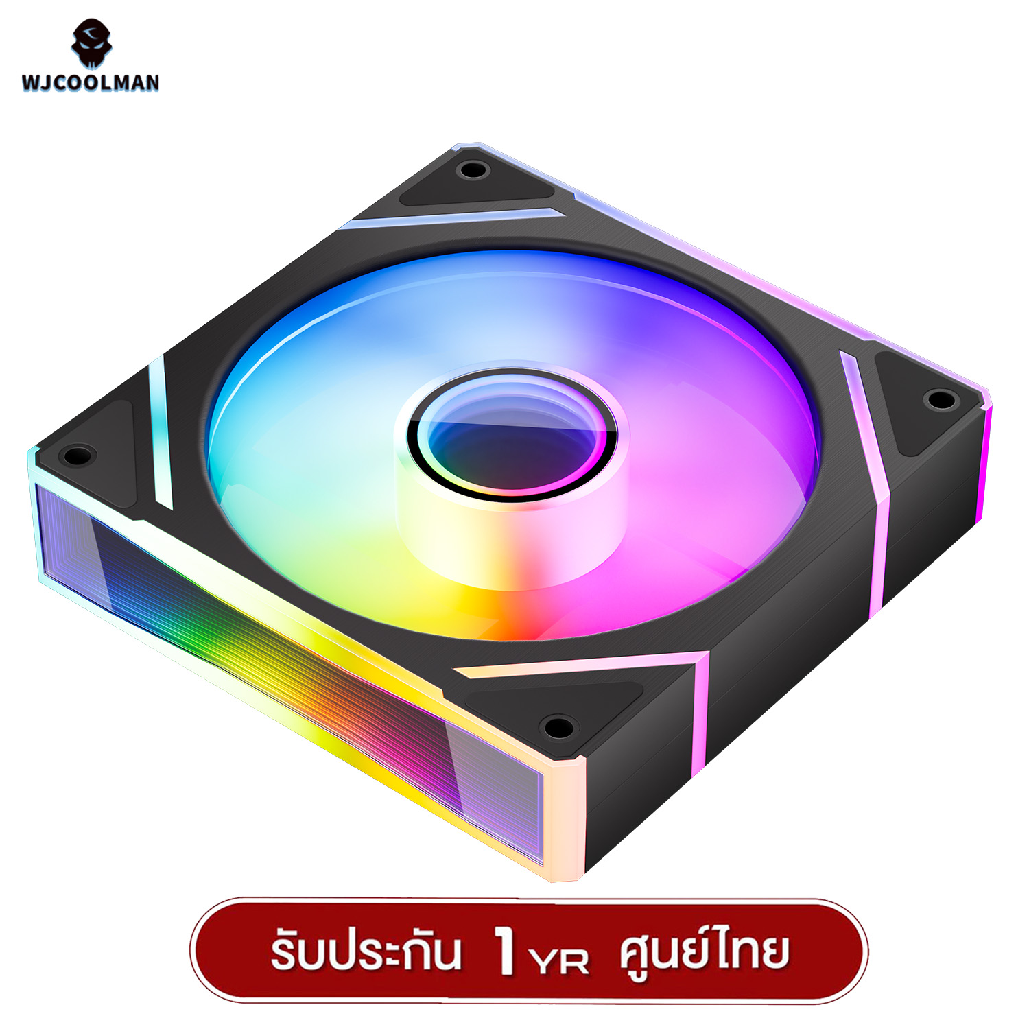 พัดลมระบายความร้อน WJCOOLMAN Mirror 6 Plus ARGB Side View 12CM Cooling ...