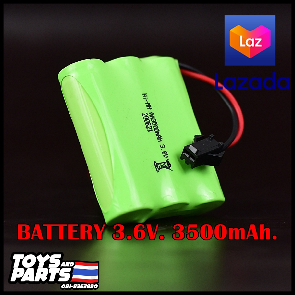 Rechargeable Battery Pack For Remote Control Ni-MH 3.6V. 3500mAh. AA ...