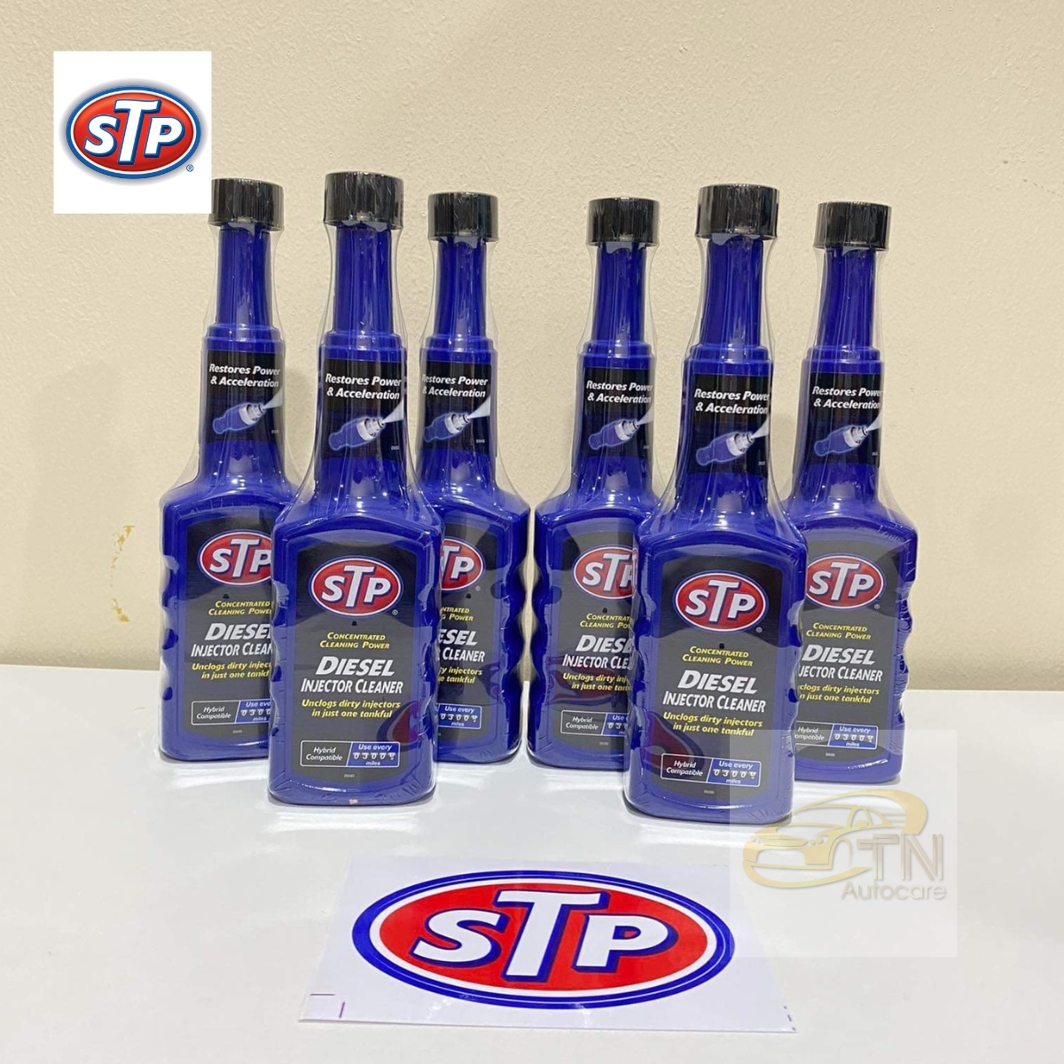 STP Diesel Fuel Treatment & Injector Cleaner 6 ขวด พร้อมสติกเกอร์ STP ...