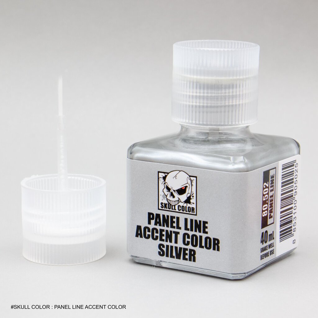 SKULL COLOR PANEL LINE ACCENT COLOR SILVER พู่กันตัดเส้นชนิดอีนาเมลสี ...