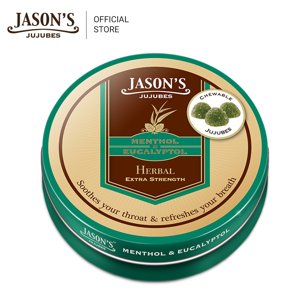 Jason's Jujubes เจสัน จูจุ๊บ ลูกอมเมนทอล และยูคาลิปตอล 50 กรัม รส ...