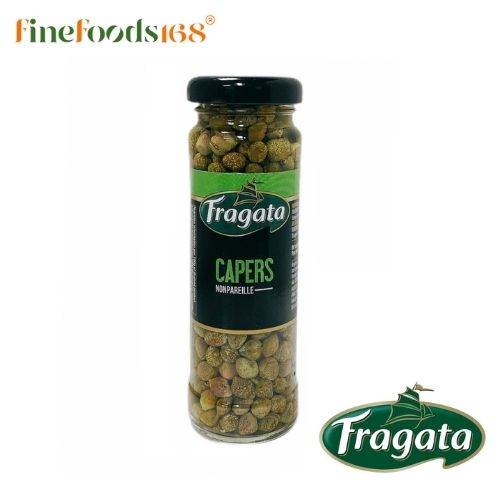 ฟรากาต้า เมล็ดคาเปอร์ในน้ำเกลือ 99 กรัม Fragata Capers in Brine 99 g ...