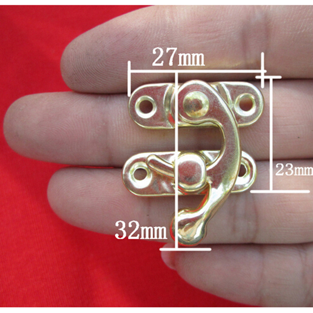 cherrya 10Pcs Antique Metal Catch Curved Buckle Horn Lock Clasp Hook ...