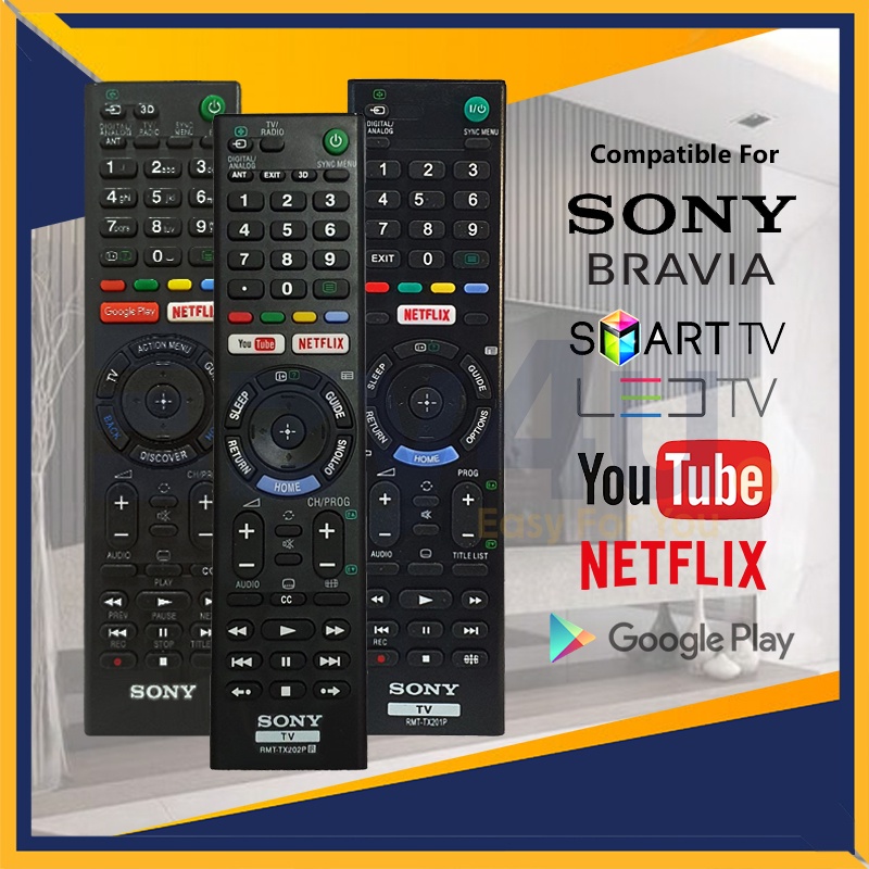 RMT-TX300P VIA SMART REMOTE CONTROL YOUTUBE NETFLIX LED LCD OLED RMT ...