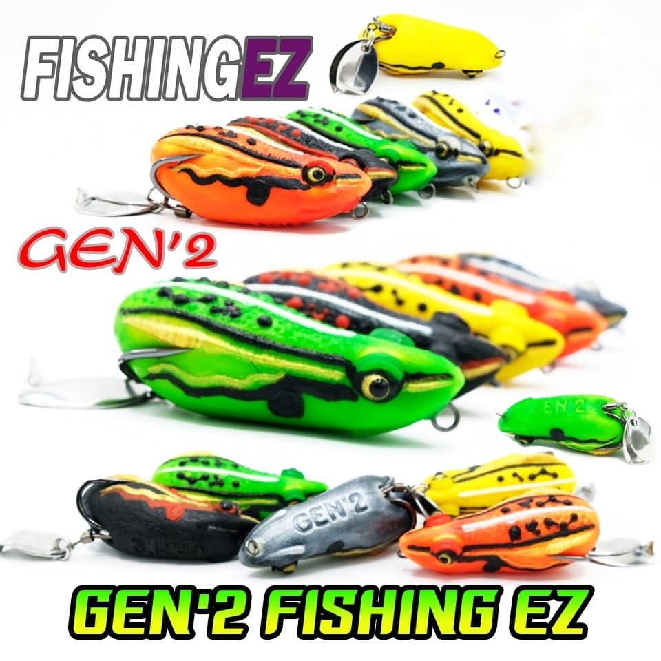 ส่งเร็ว เหยื่อตกปลา เหยื่อปลอม กบยาง GEN’2 FISHING EZ (กบยางเจน 2) มี ...