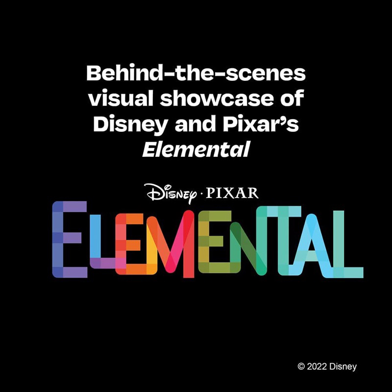 หนังสือ The Art of Elemental ภาษาอังกฤษ disney pixar element elements ...