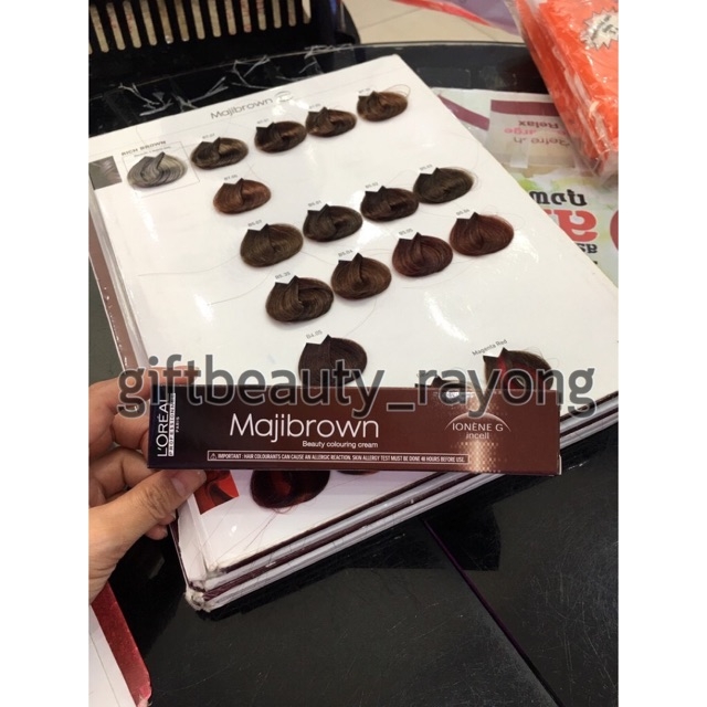 แท้พร้อมส่ง (ไม่รวมไฮ) LOreal Professionnel Majibrown ลอรีอัล มาจิบราว ...