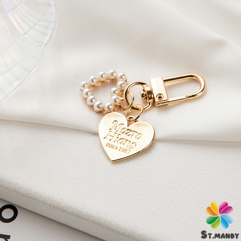 MD พวงกุญแจรูปทรงหัวใจประดับกระเป๋า beautiful keychain - ST.Mandy Store ...