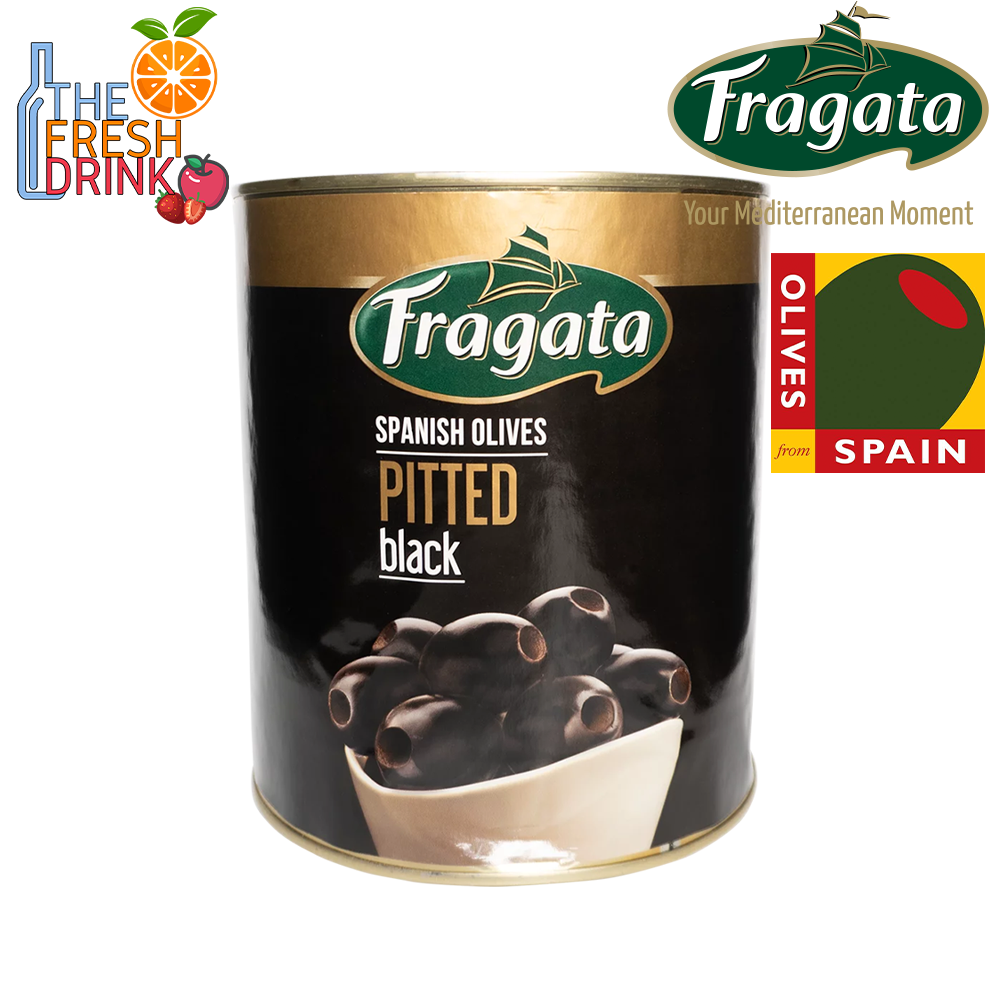 Fragata Pitted Black Olives Can ฟรากาตา มะกอกดำไม่มีเมล็ด กระป๋อง 400 กรัม | Lazada.co.th