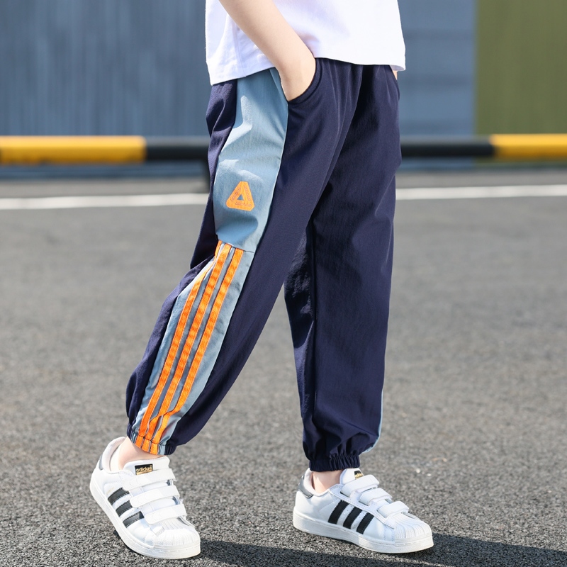 boys clothing Boys anti-mosquito pants thin summer pants 2022 new children's trousers summer big ...