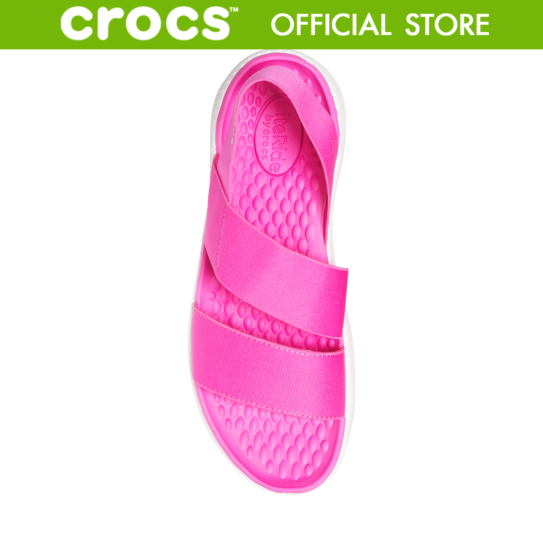CROCS LiteRide Stretch รองเท้าแตะผู้หญิง รองเท้าแตะ รองเท้าแตะหญิง ...