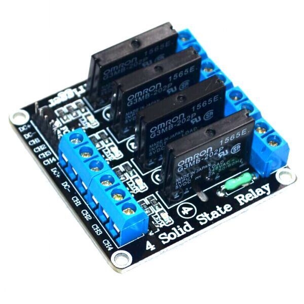โซลิดสเตตรีเลย์ 4 ช่อง 5V low-level solid state relay module 240V with ...