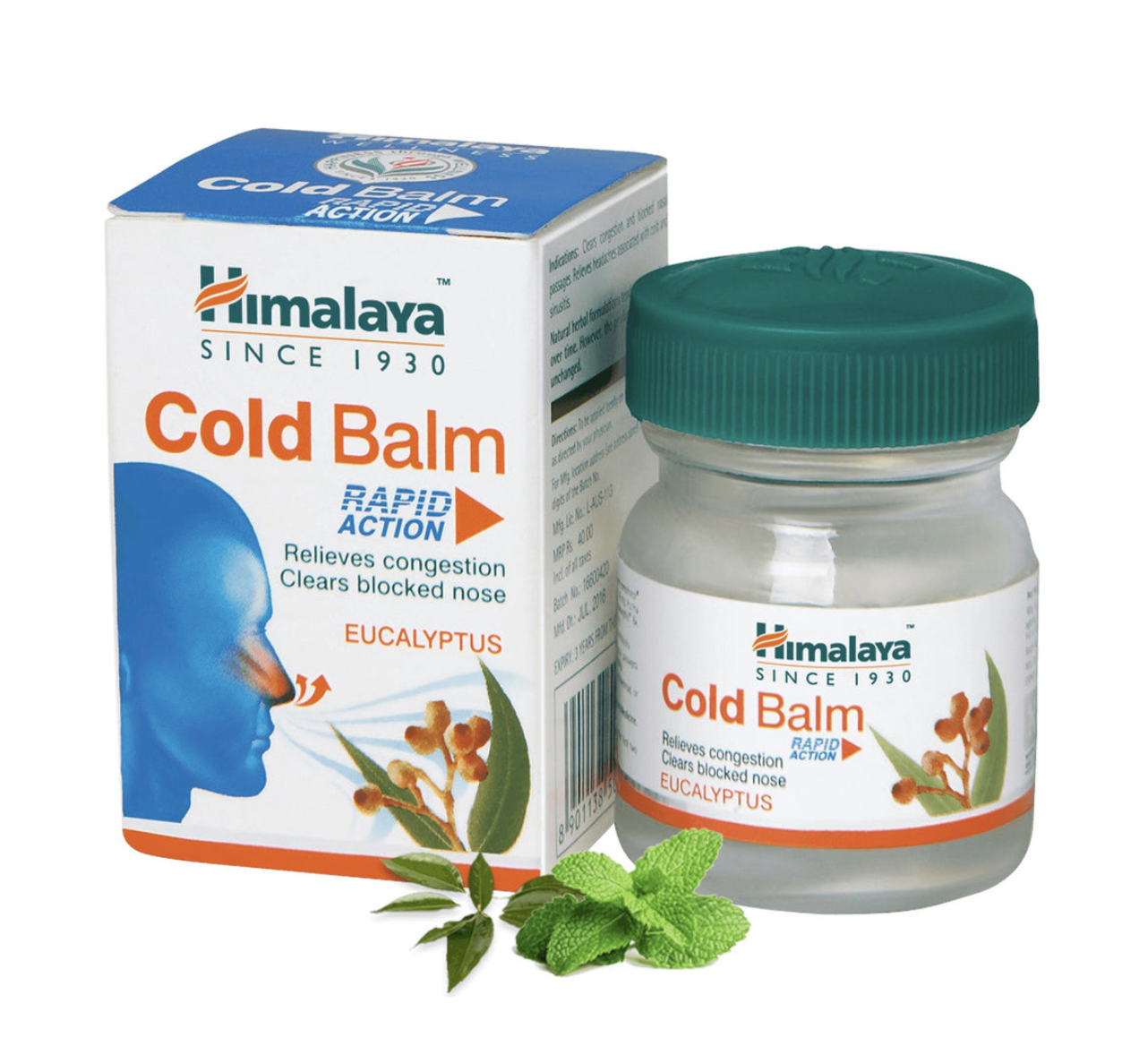 Himalaya Cold Balm บรรเทาหวัดคัดจมูก บรรเทาการปวดหัววิงเวียนศรีษะ ...