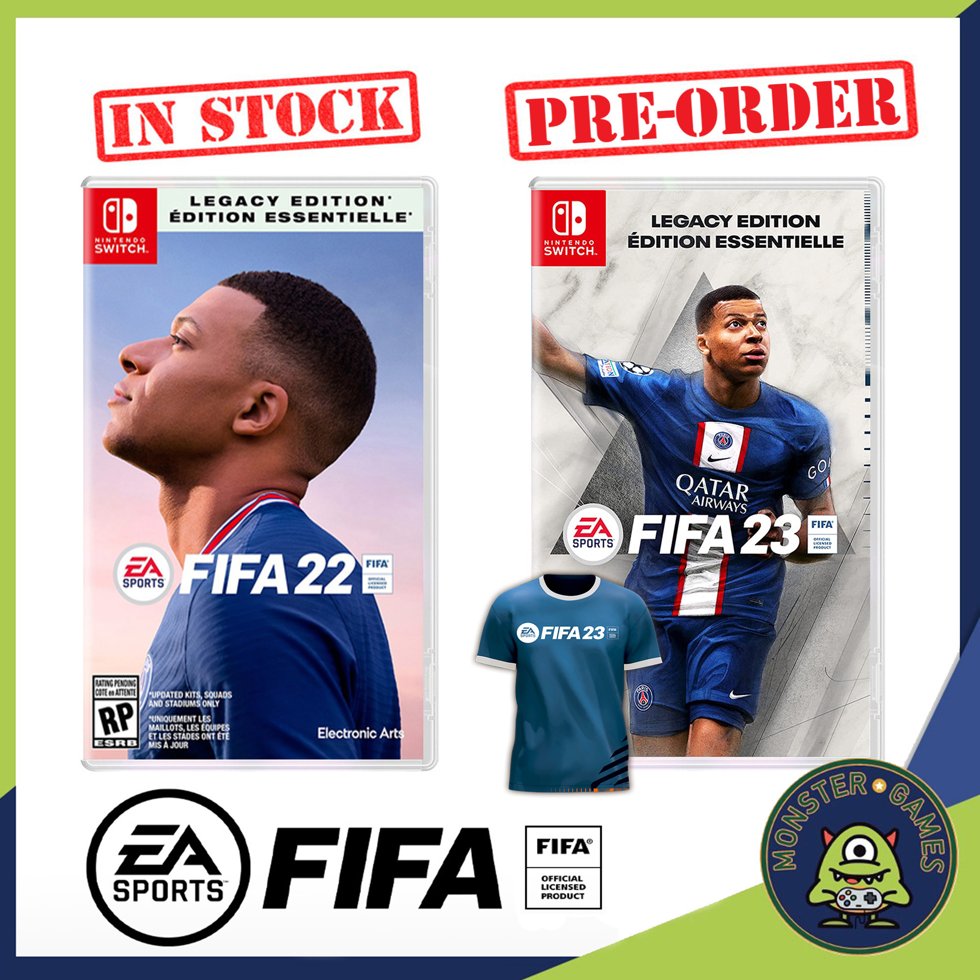 พร้อมส่ง FIFA 22 FIFA 23 Nintendo Switch Game แผ่นแท้มือ1 (Fifa2022 ...