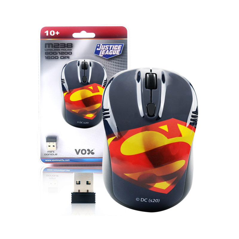 VOX เมาส์ไร้สาย (WIRELESS MOUSE) ลาย Wonder Woman / SUPERMAN / BATMAN ...