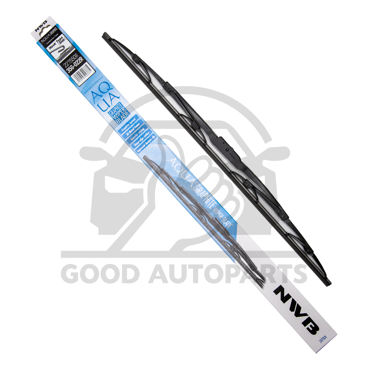 ใบปัดน้ำฝน NWB AQUA GRAPHITE WIPER BLADE (1 ก้าน) แนบสนิทปัดน้ำฝนได้ดีเยี่ยม ขนาด 12-26 นิ้ว ...
