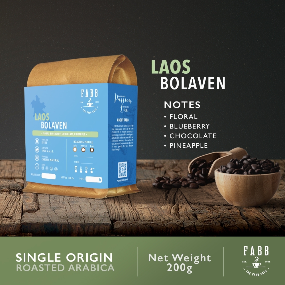เมล็ดกาแฟคั่ว Laos Bolaven Roasted coffee - The FABB - ThaiPick