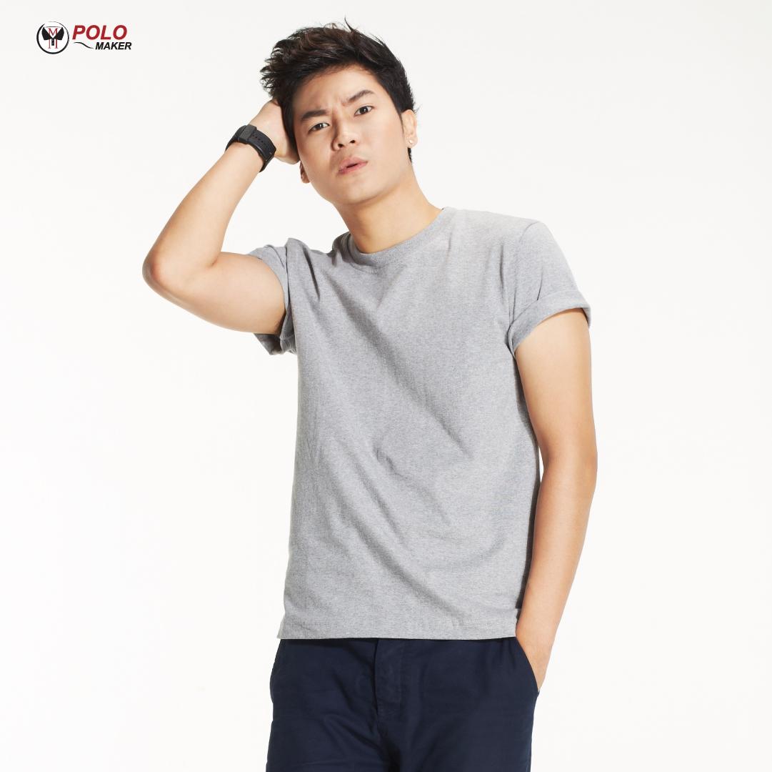 POLOMAKER เสื้อยืด Cotton 100% TS15 สีเทา - Polomaker - ThaiPick