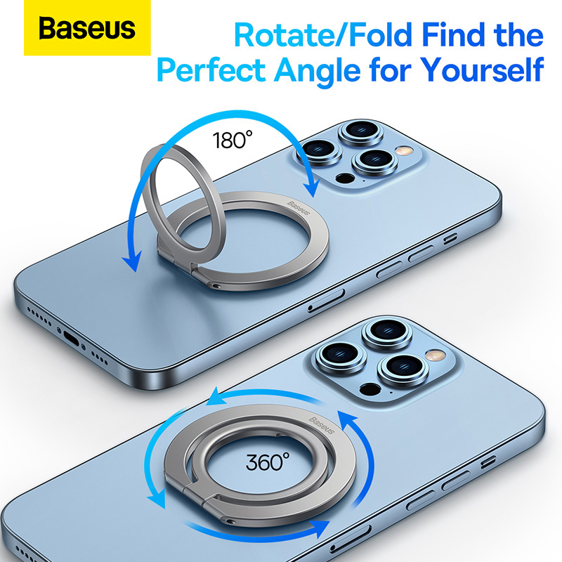 Baseus Metal Magnetic Sticker Plate Ring Phone Holder Iron Sheet Magnet ...