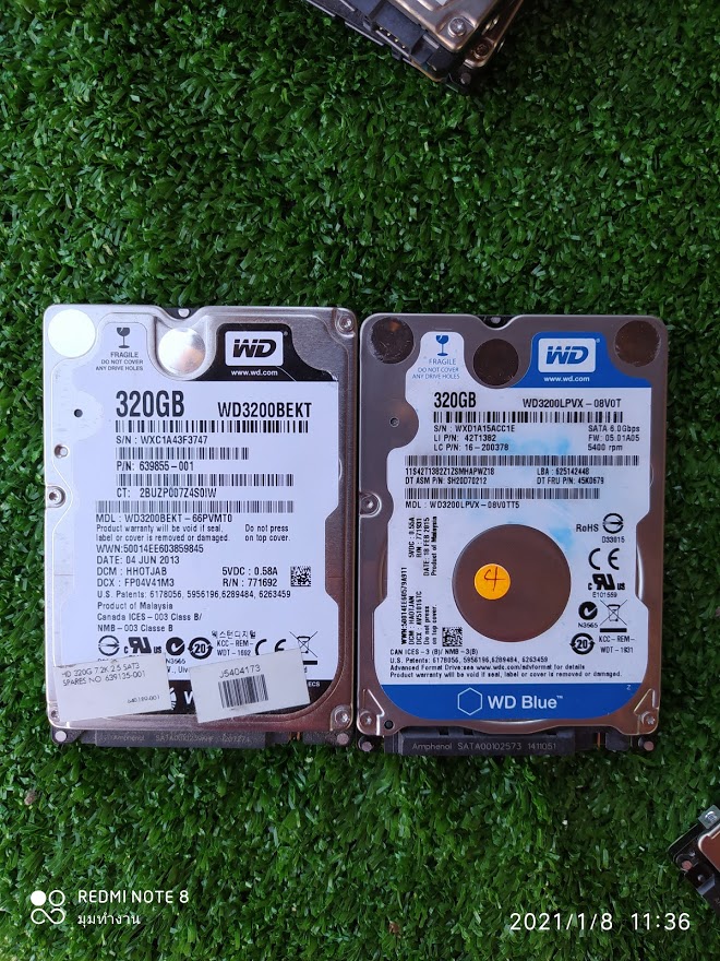 HDD Notebook ฮาร์ดดิสก์โน๊ตบุ๊ก harddisk HDD โน๊ตบุ๊ก 2.5 มือสองคละยี่ห้อ 80g-160g-250g-320g ...