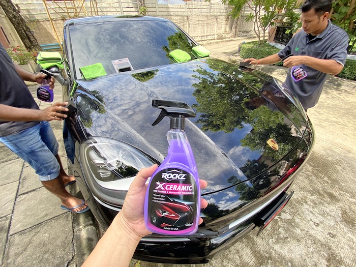 ส่งฟรี ROCKZ X CERAMIC สเปรย์เคลือบแก้วสูตรใหม่ Extra ผ้าไมโครไฟเบอร์ ...